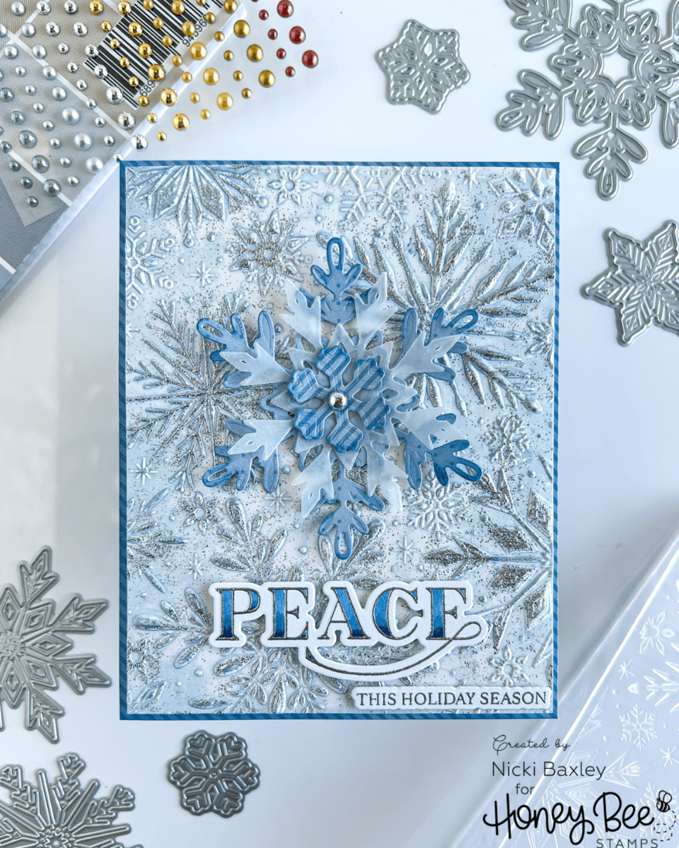 Holiday Cards with 3D Embossing Folders - Nicki Hearts Cards