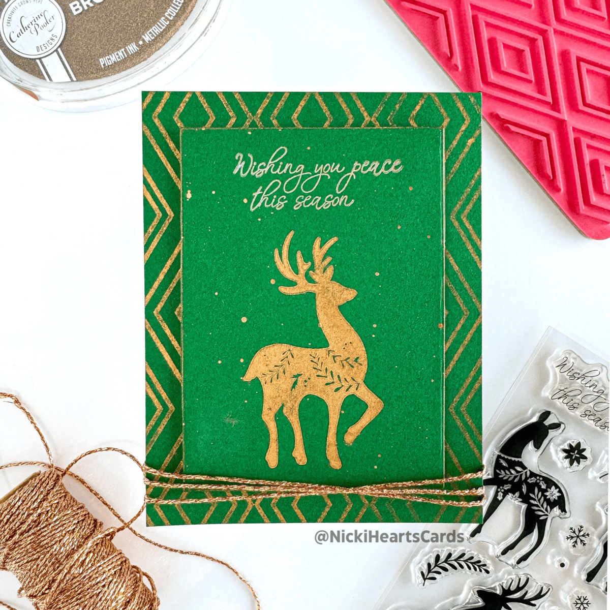 Stunning Winter Cards with Catherine Pooler’s New Metallic Inks - Nicki ...